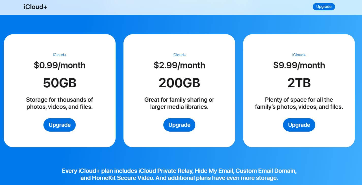 iCloud Pricing Changes - PriceTimeline